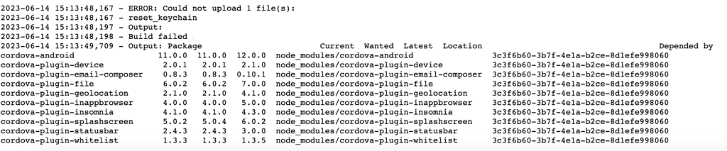 Error Uploading To App Store Usererror Error Could Not Upload 1 Files Voltbuilder